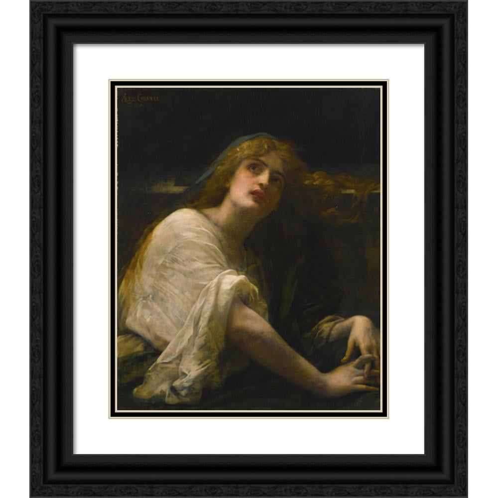 Alexandre Cabanel 15x18 Black Ornate Wood Framed Double Matted Museum ...