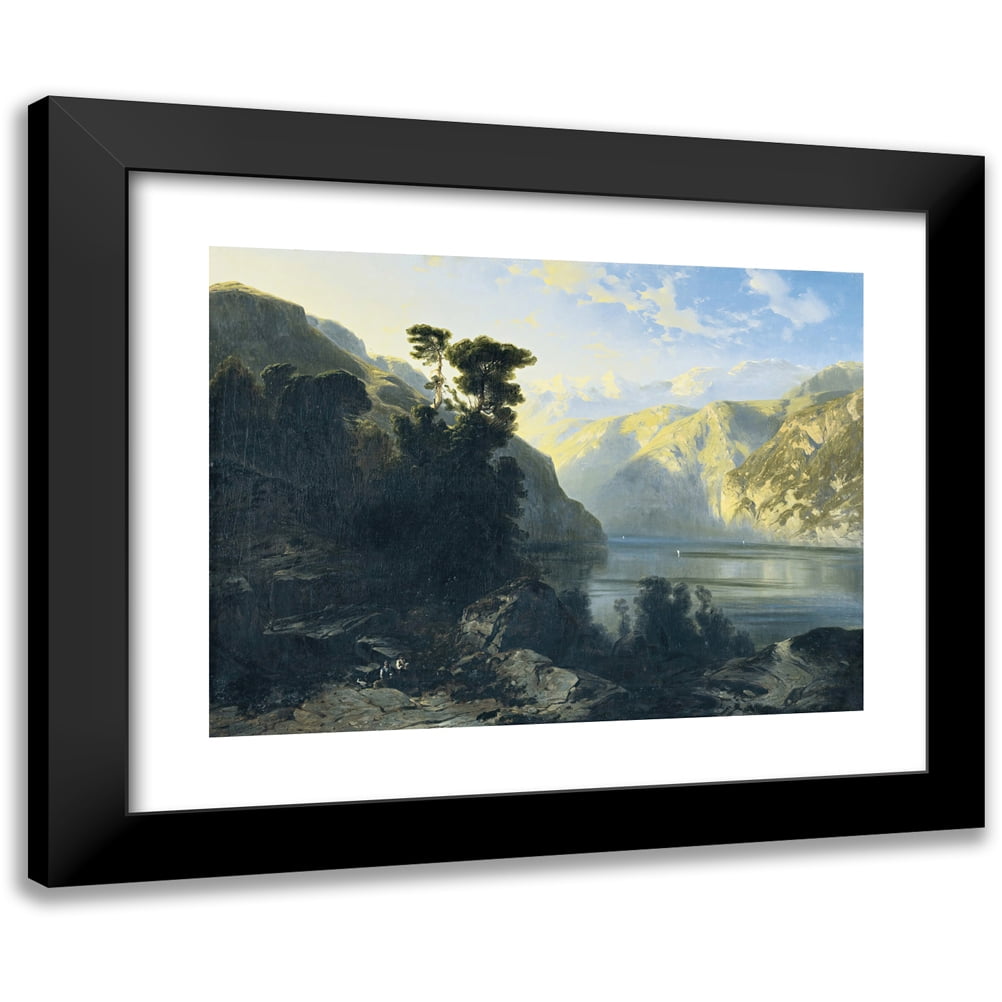 Alexandre Calame 14x11 Black Modern Framed Museum Art Print Titled ...