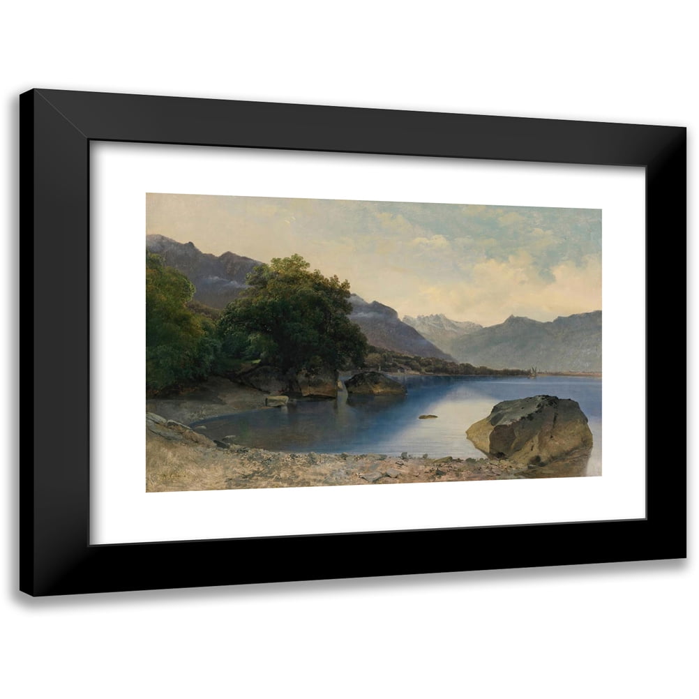 Alexandre Calame 18x13 Black Modern Framed Museum Art Print Titled ...