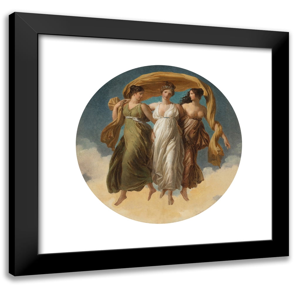 Alexandre Evariste Fragonard 16x15 Black Modern Framed Museum Art Print ...