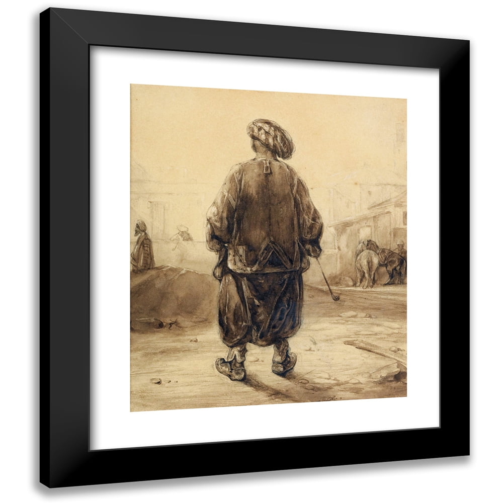 Alexandre-Gabriel Decamps 12x14 Black Modern Framed Museum Art Print ...