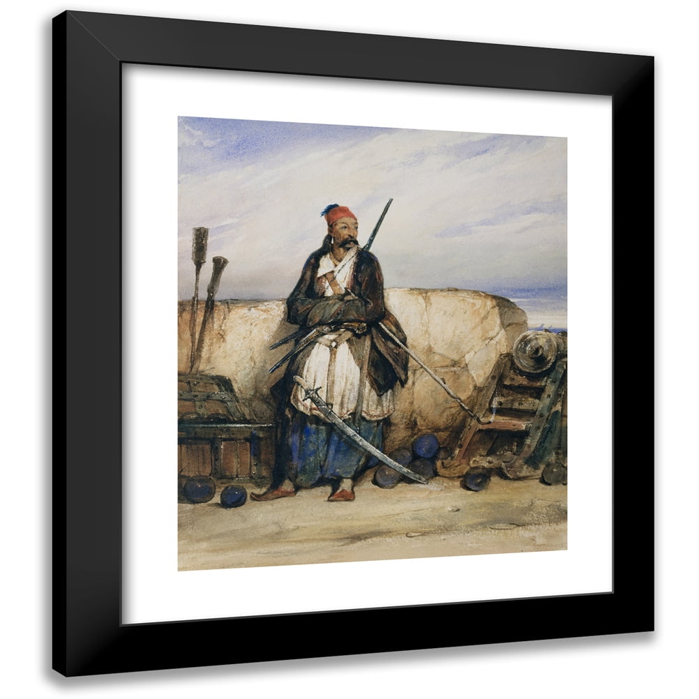 Alexandre-Gabriel Decamps 20x23 Black Modern Framed Museum Art Print ...