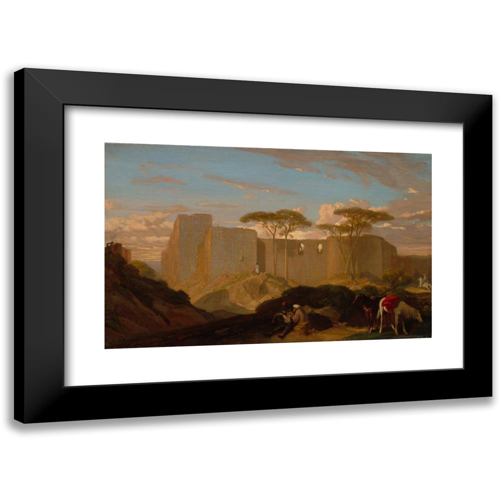 Alexandre-Gabriel Decamps 24x17 Black Modern Framed Museum Art Print ...
