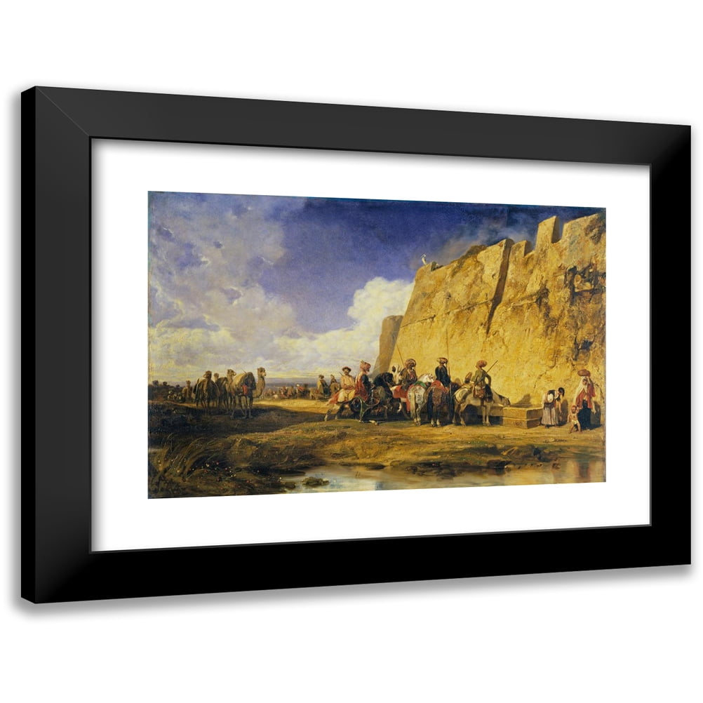 Alexandre-Gabriel Decamps 24x17 Black Modern Framed Museum Art Print ...