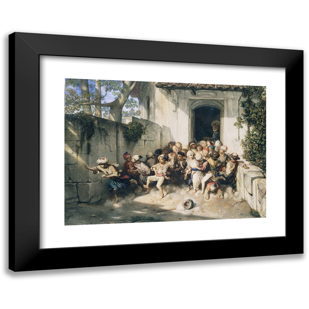 Alexandre-Gabriel Decamps 24x18 Black Modern Framed Museum Art Print ...