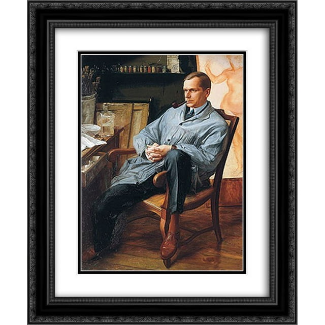 Alexandre Jacovleff 2x Matted 20x24 Black Ornate Framed Art Print ...