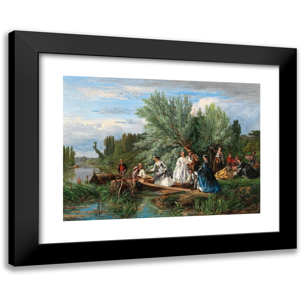 Alexandre René Veron 18x14 Black Modern Framed Museum Art Print Titled ...
