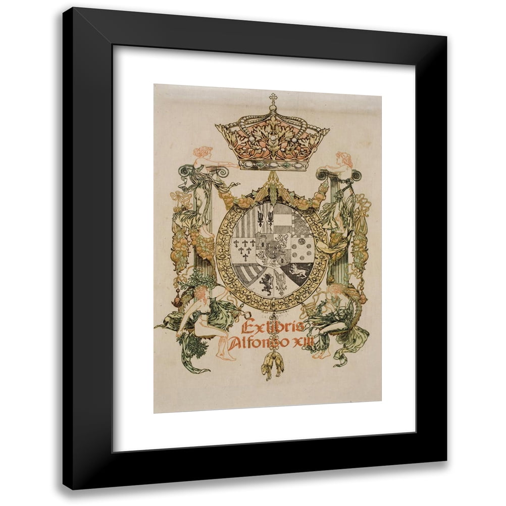 Alexandre de Riquer 11x14 Black Modern Framed Museum Art Print Titled ...