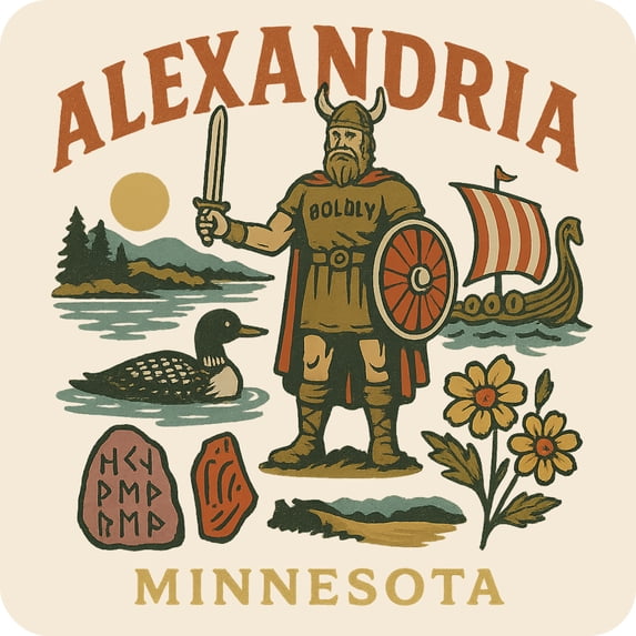 Alexandria Minnesota Keepsakes Souvenir Vinyl Sticker – Destination ...