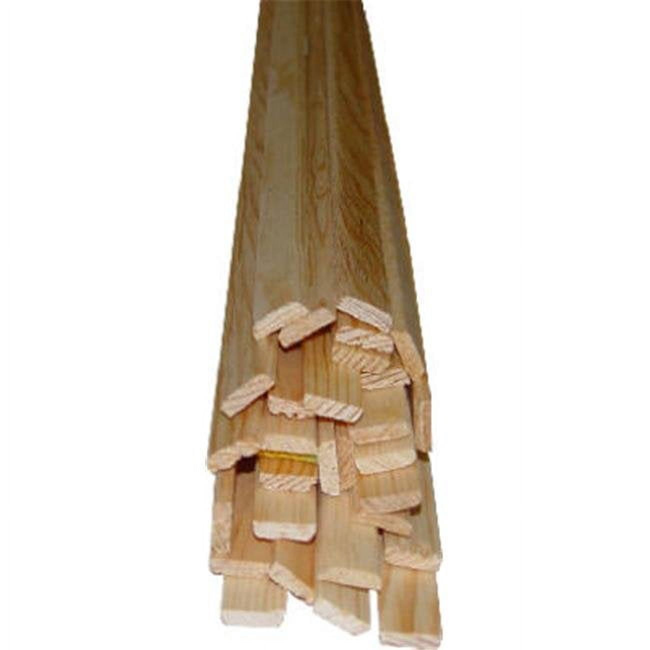 Alexandria Moulding WM970-20096C1 Panel Strip Solid Pine Molding- 8 ft ...