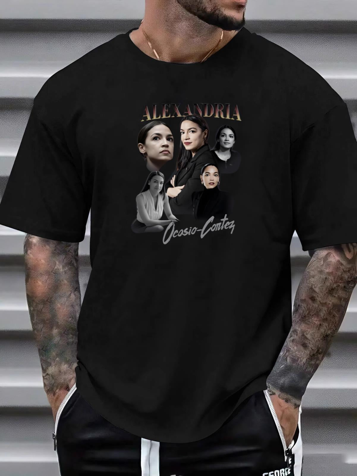 Alexandria Ocasio-Cortez AOC 90s Bootleg Fan Unisex Tee V60581, for men ...