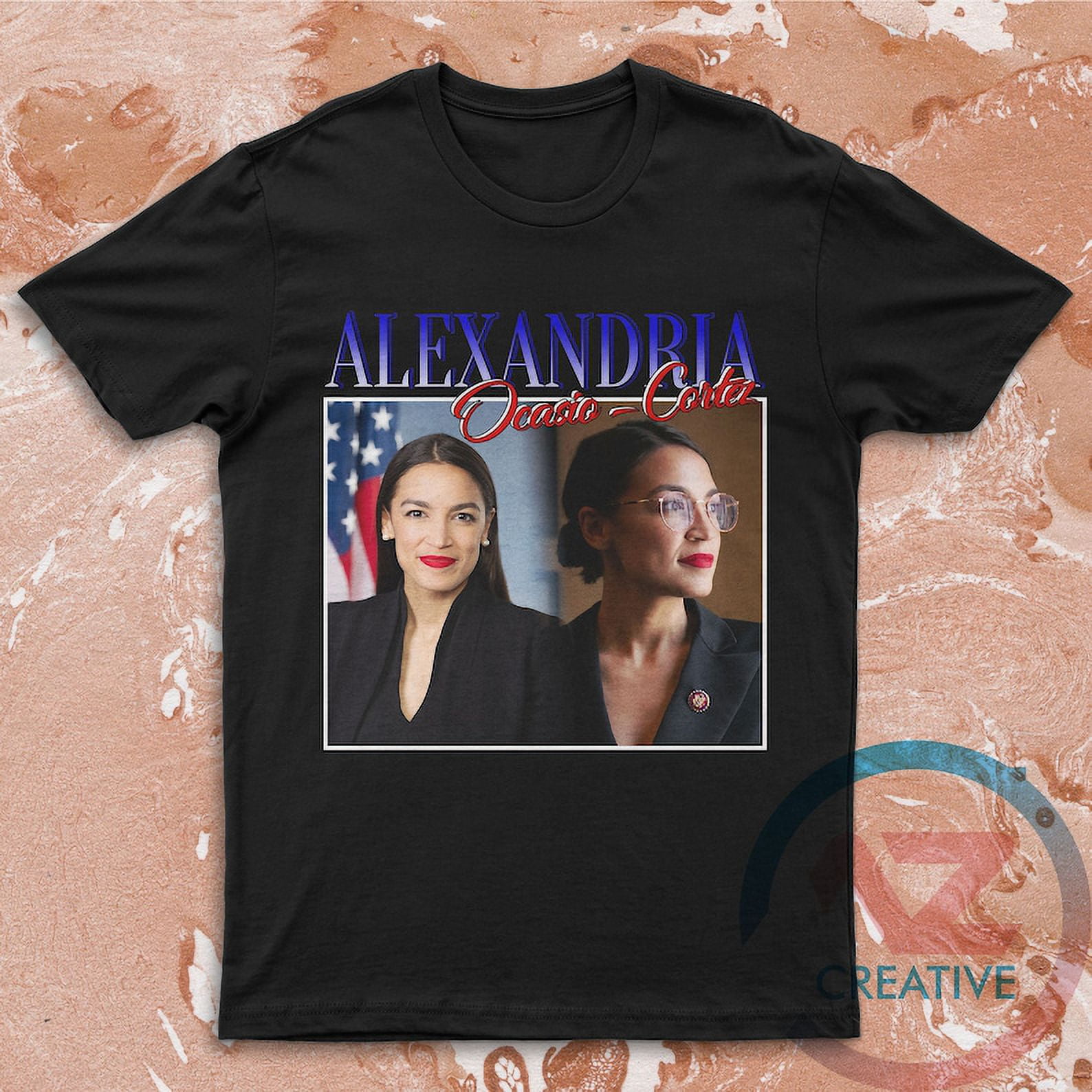 Alexandria Vintage Shirt Ocasio-Cortez 90s Retro Rapper Retro T Shirt ...
