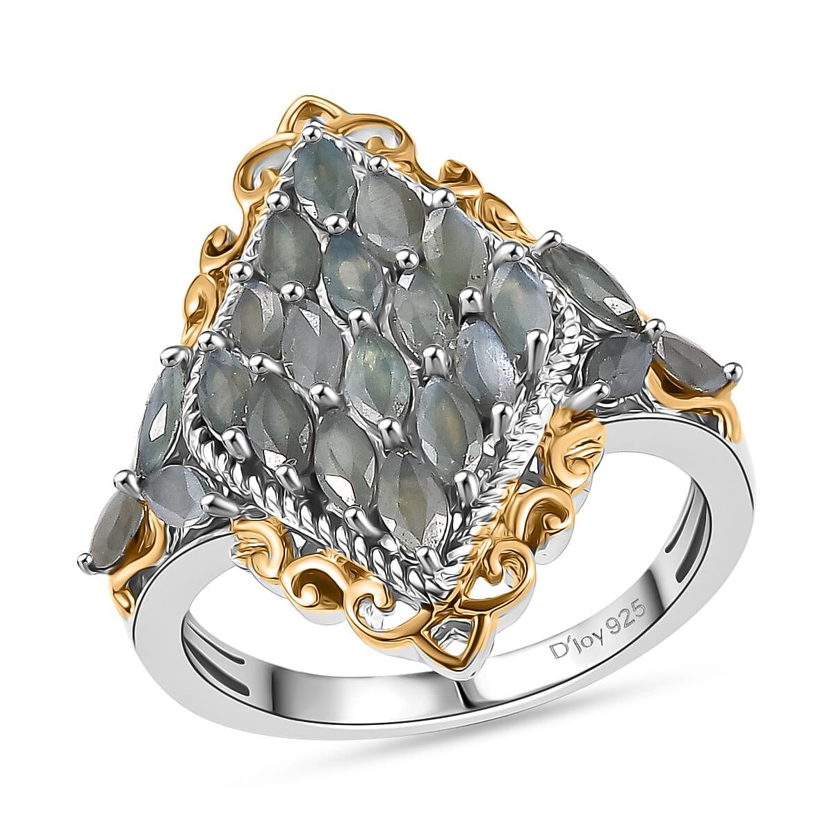 Alexandrite 925 Sterling Silver Vermeil Yellow Gold Rhodium Plated Ring ...