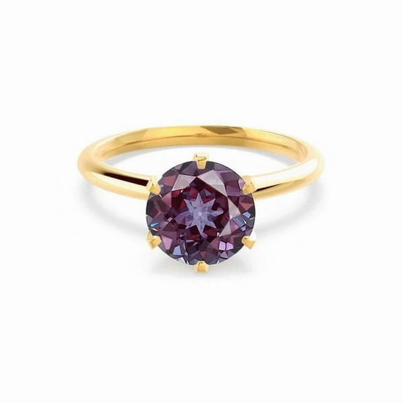 Alexandrite Engagement Ring, Single Stone Ring, Promise Ring, Gift For ...