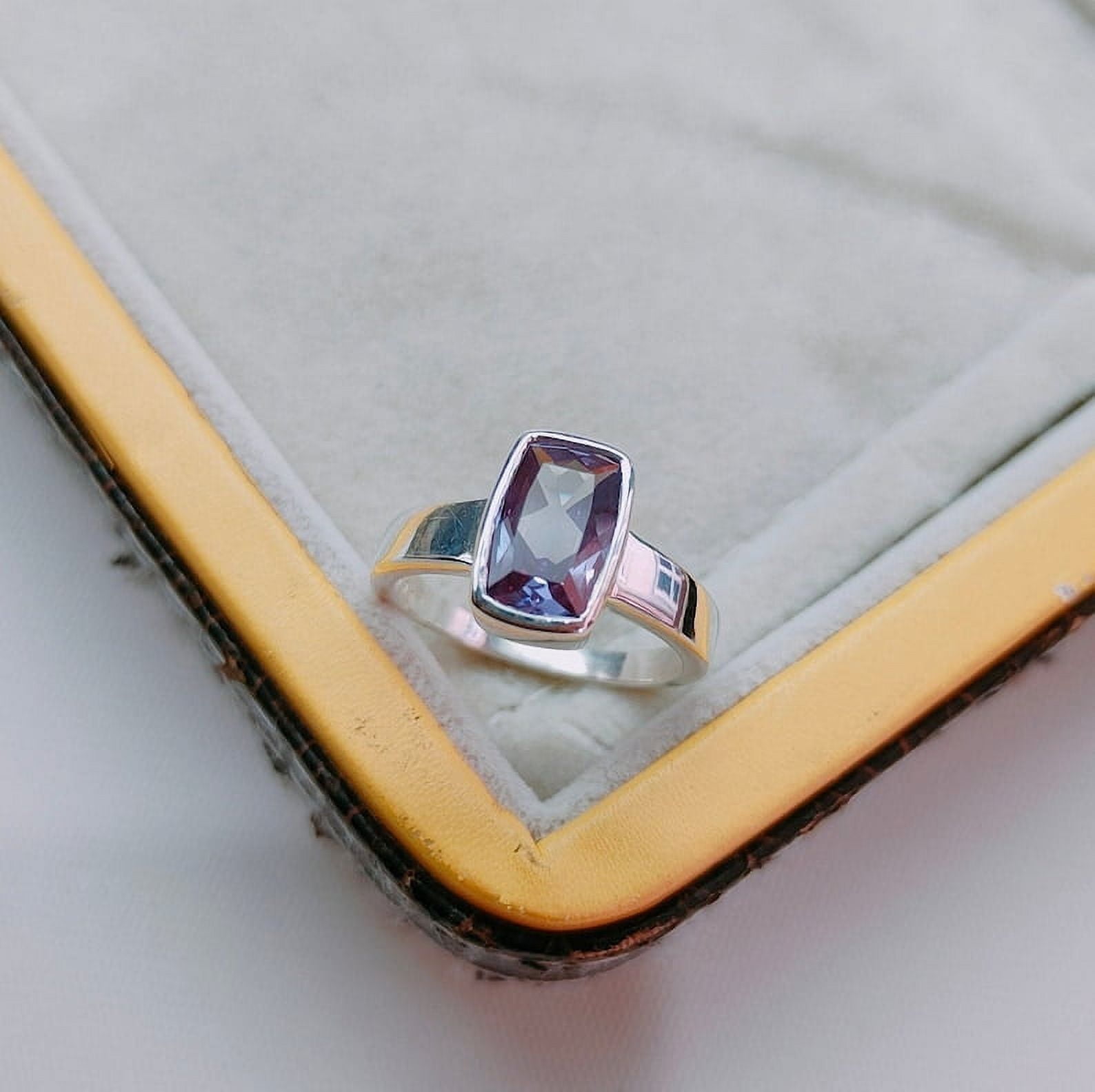 Alexandrite Ring 925 Sterling Silver Ring Color Changing Alexandrite ...