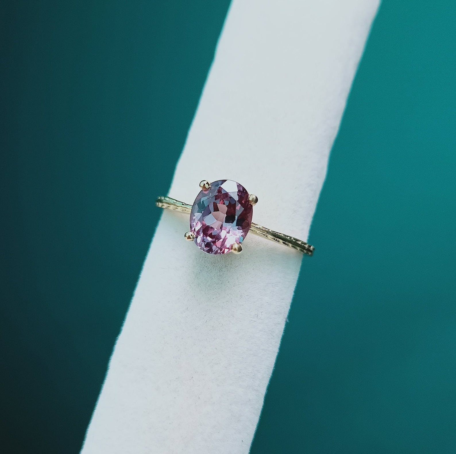 Alexandrite Ring, 925 Sterling Silver Ring, Lab created Alexandrite ...