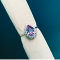 Alexandrite Ring, 925 Sterling Silver Ring, Pear cut Alexandrite Ring ...
