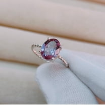Natural Certifed Alexandrite ring, 925 Sterling Silver Ring, Color ...