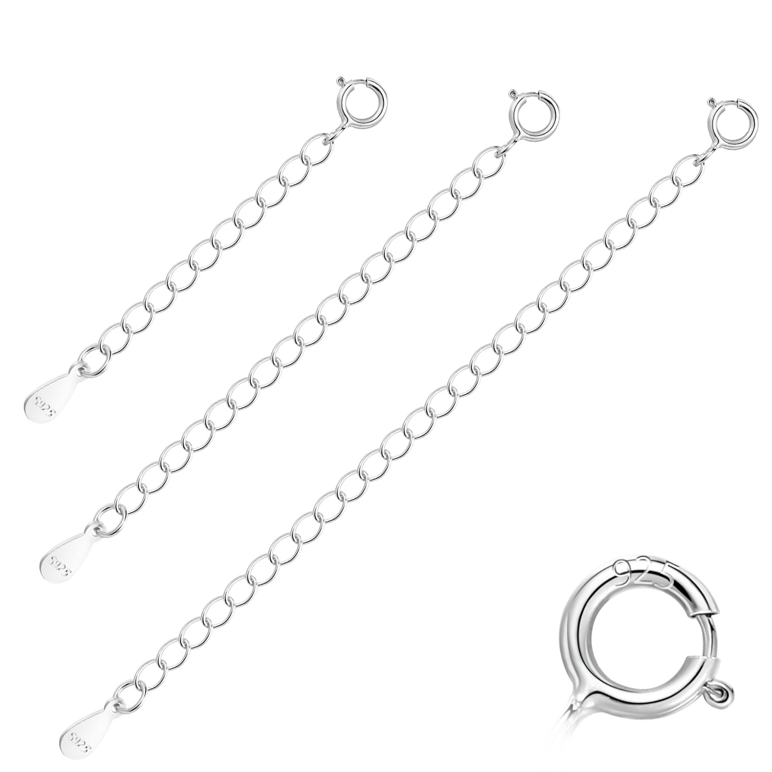 Alexcraft 3PCS Gold Necklace Extenders, 14K Gold Plated Jewelry ...