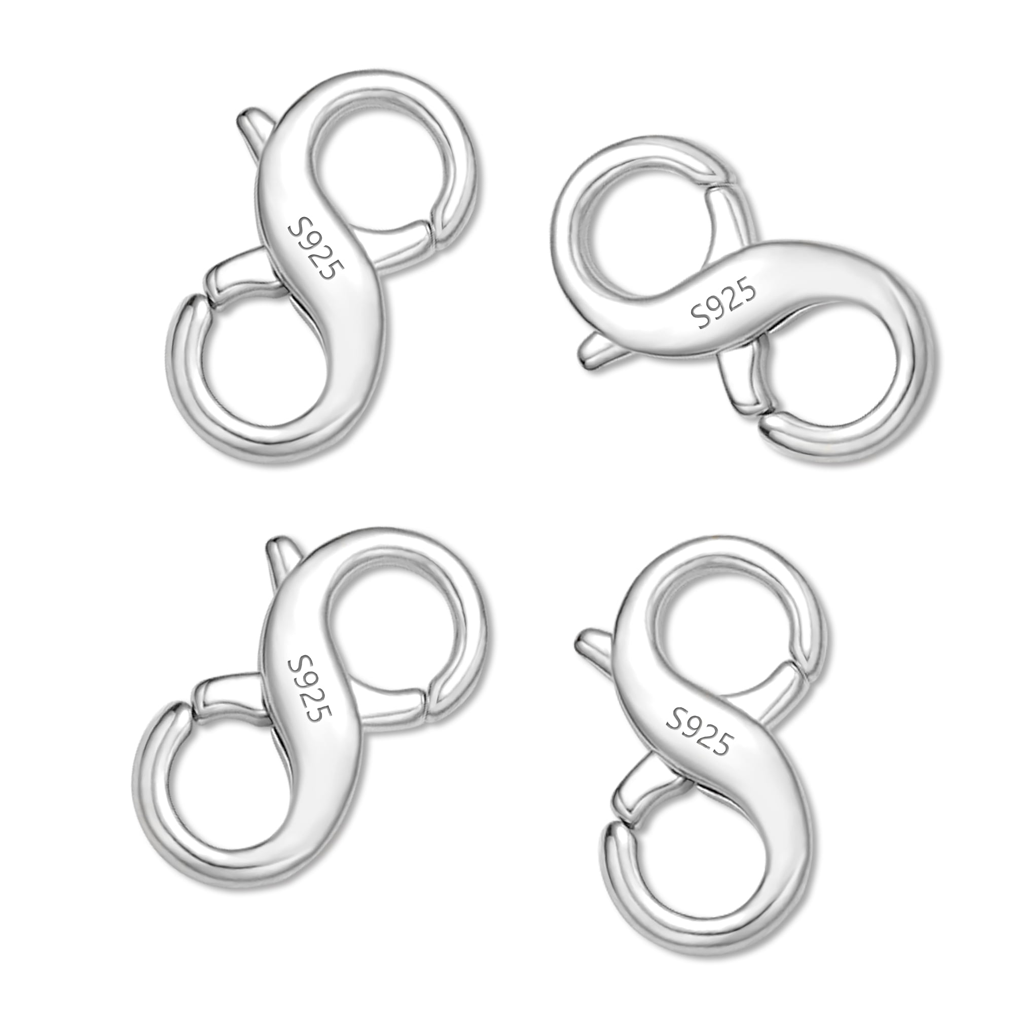 Alexcraft 4 Pcs Lobster Clasp Double Opening Lobster Clasp Lock ...