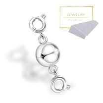 Alexcraft 925 Sterling Silver Magnetic Necklace Clasps and Closures ...