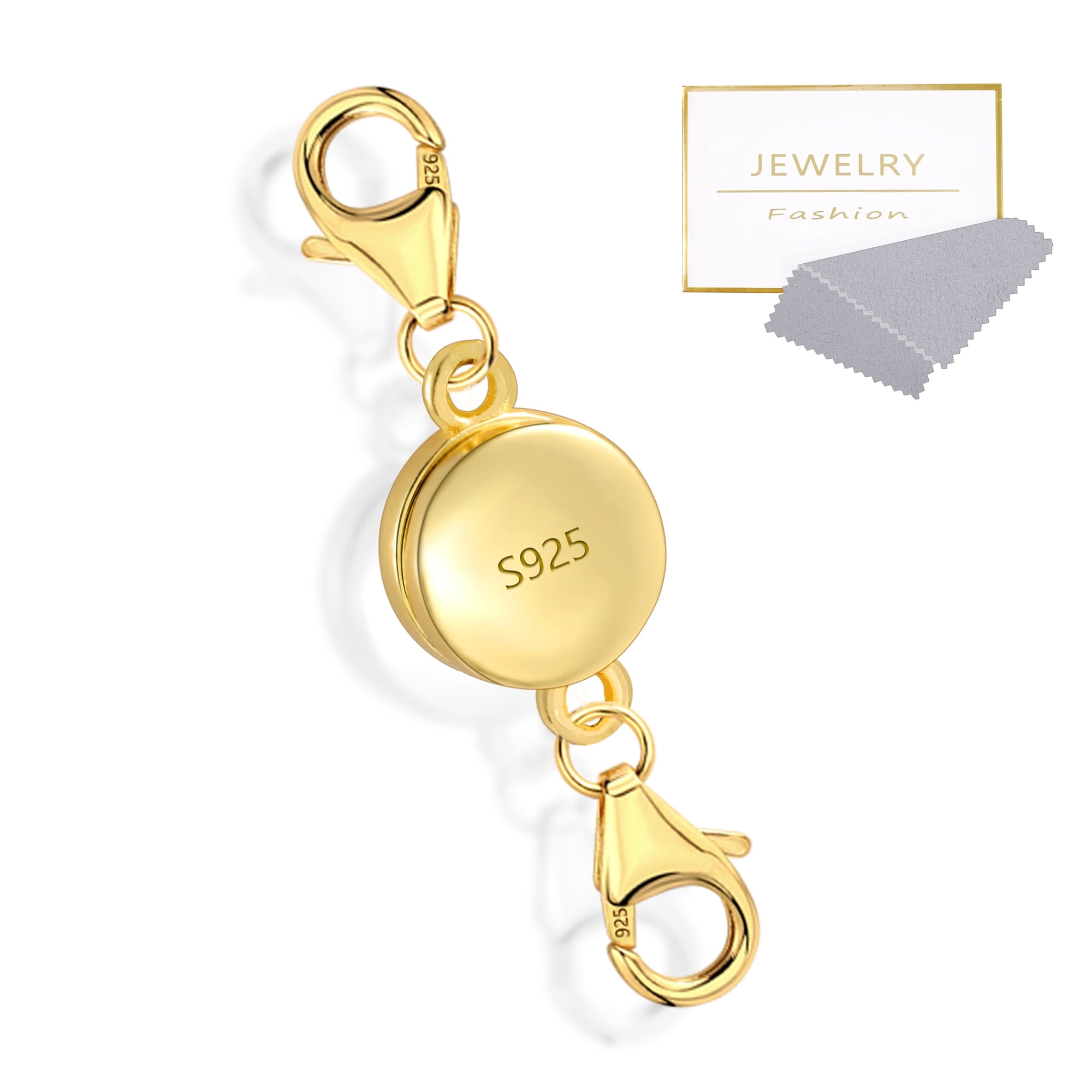 Alexcraft 14K Gold Plated Magnetic Necklace Clasp with Extender ...