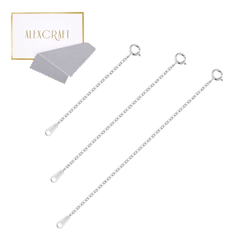 Alexcraft Necklace Extenders, 14k Gold Plated Chain Extenders for ...