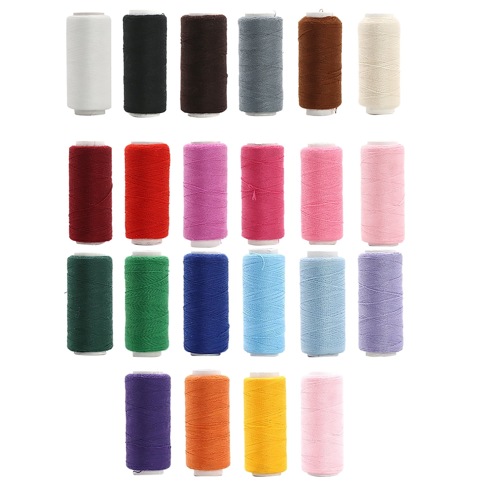 Alexda 24 Color Home Small Roll Sewing Thread Set Handmade Polyester ...