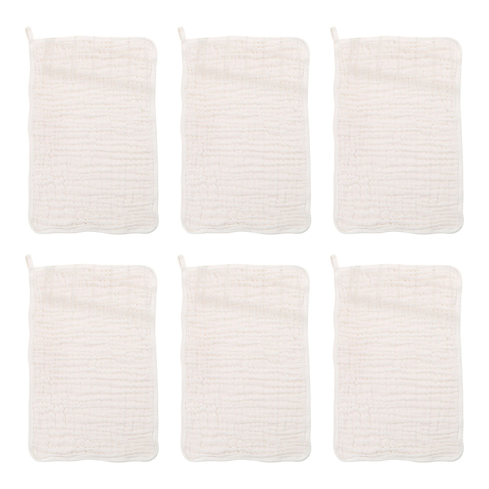 Alexda 6 Pack Muslin Burp Cloths Baby Burp Clothes Burp Rags for Boy ...