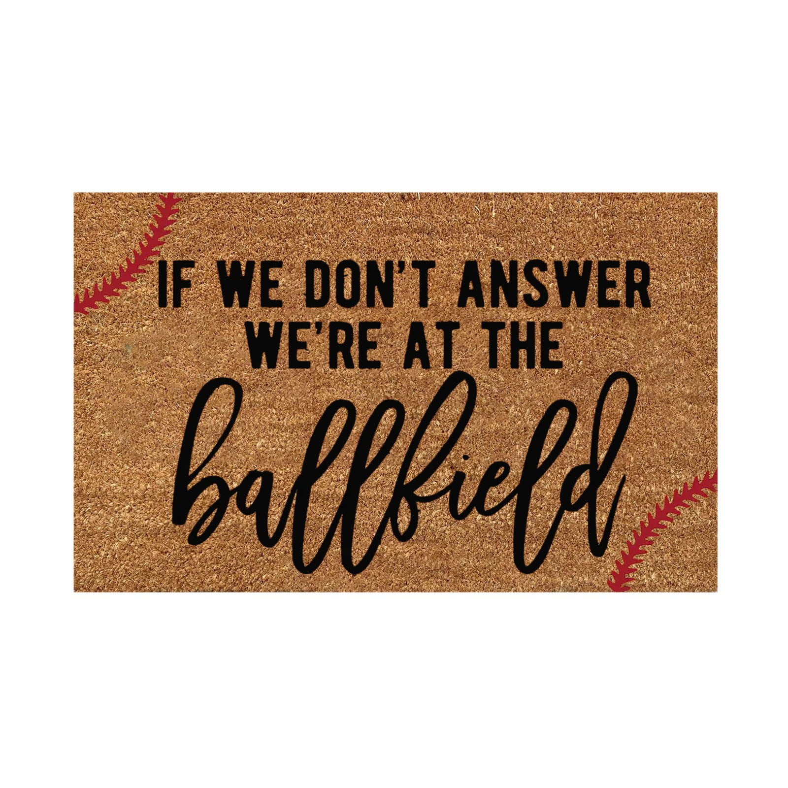 Alexda Baseball Copywriting Floor Mat Polyester Door Mat Holiday Home ...