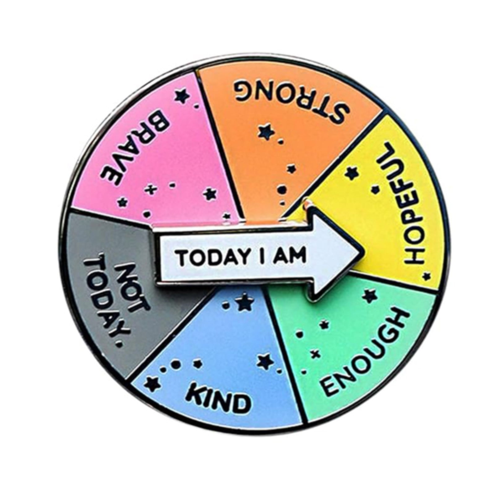 Alexda Enamel Pin Badge Social Battery Pin Rotatable Pins Funny Emotion ...