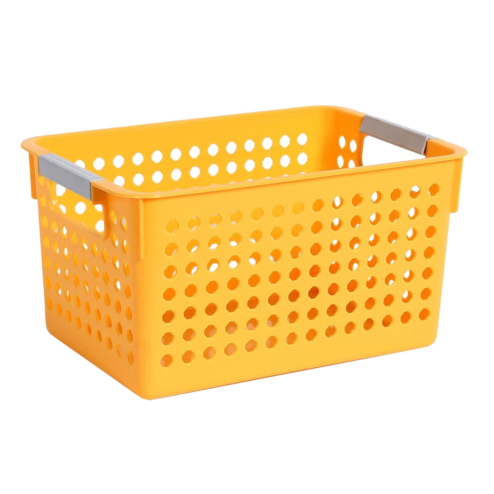 Alexda Plastic Storage Basket Desktop Weave Baskets with Handle ...