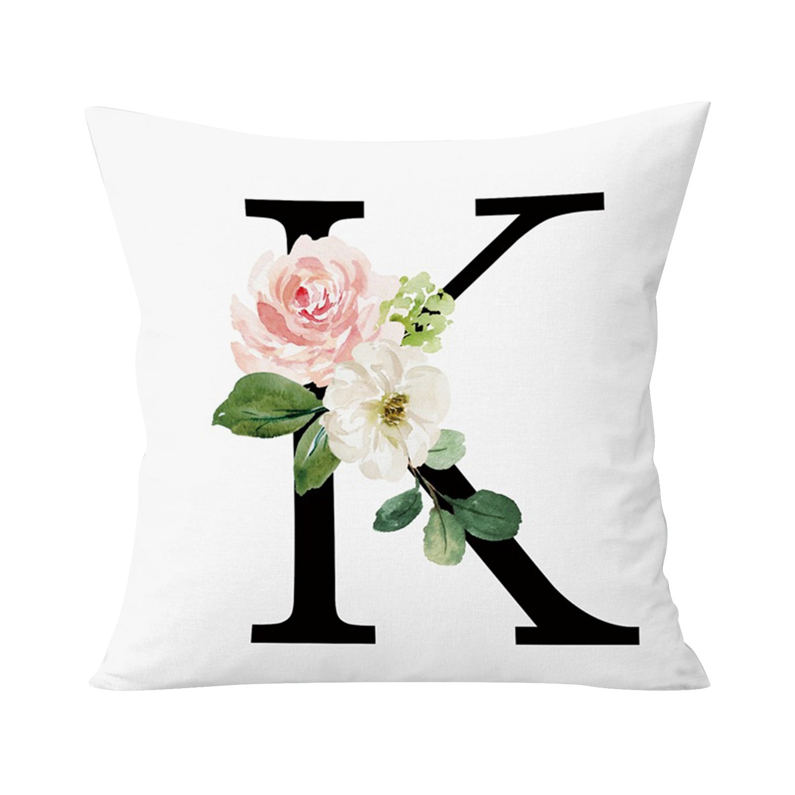 Alexda Throw Pillow Covers Alphabet Decorative Pillow Cases ABC Letter ...