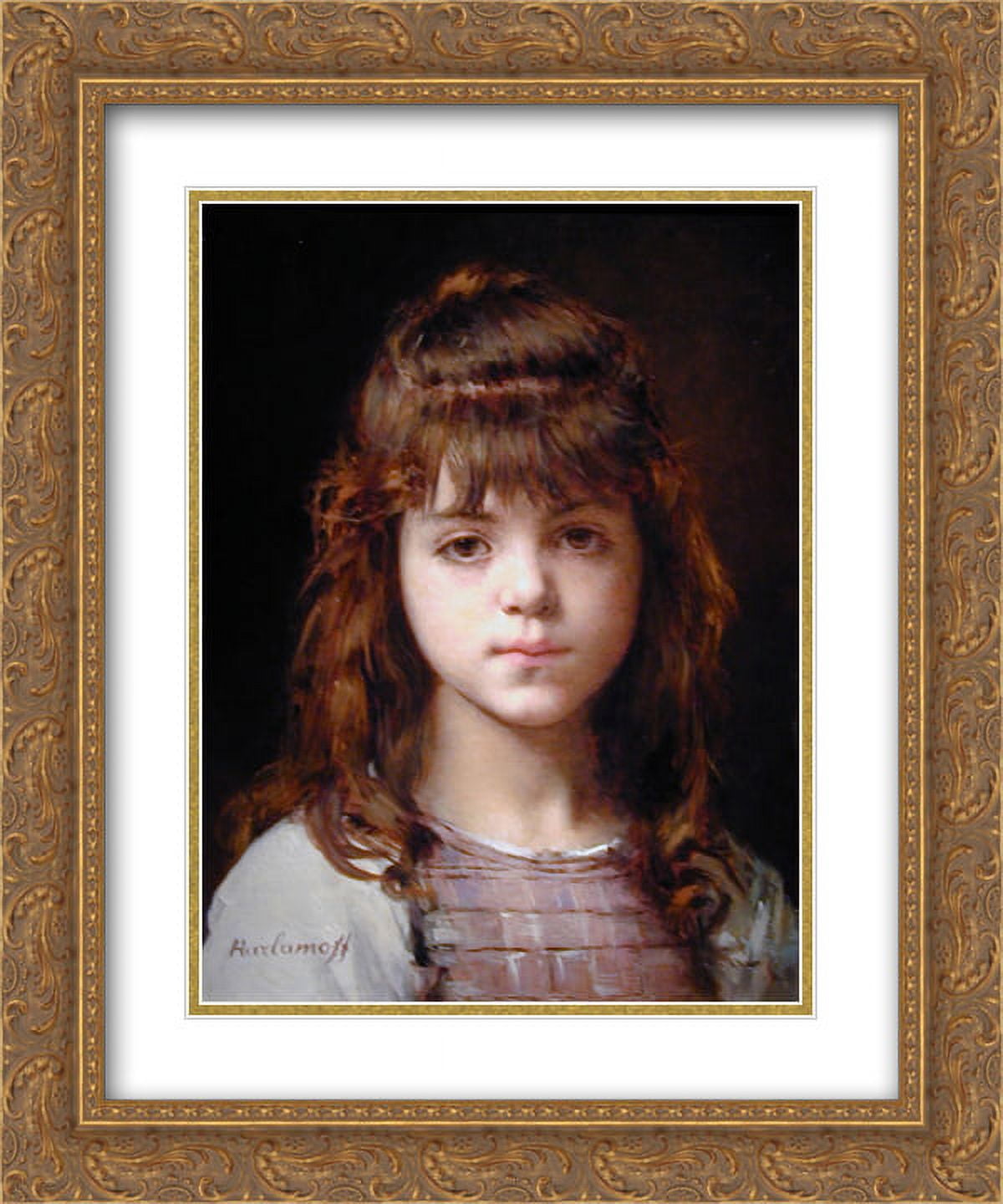Alexei Alexeivich Harlamoff 2x Matted 20x24 Gold Ornate Framed Art ...
