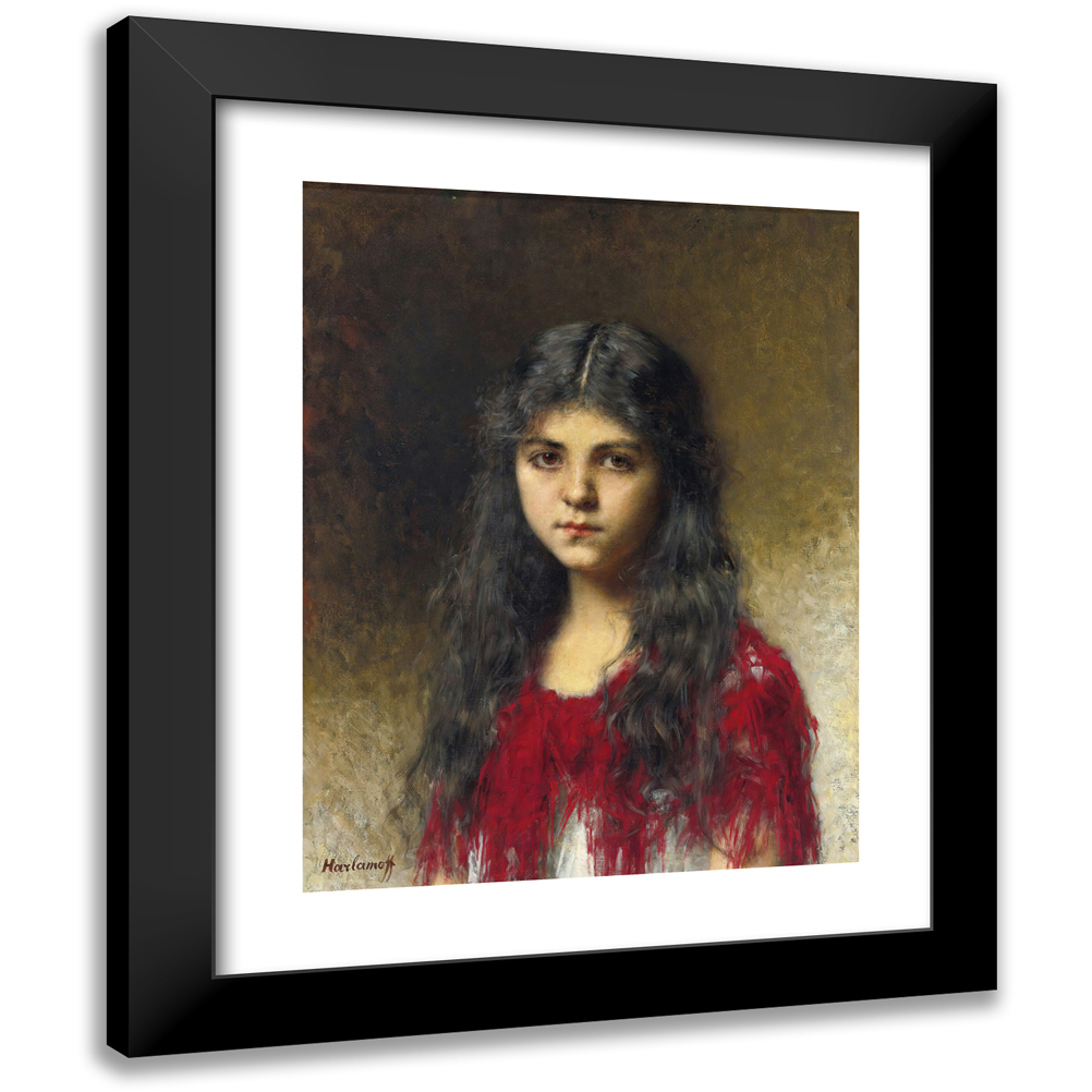 Alexei Harlamoff 12x14 Black Modern Framed Museum Art Print Titled ...