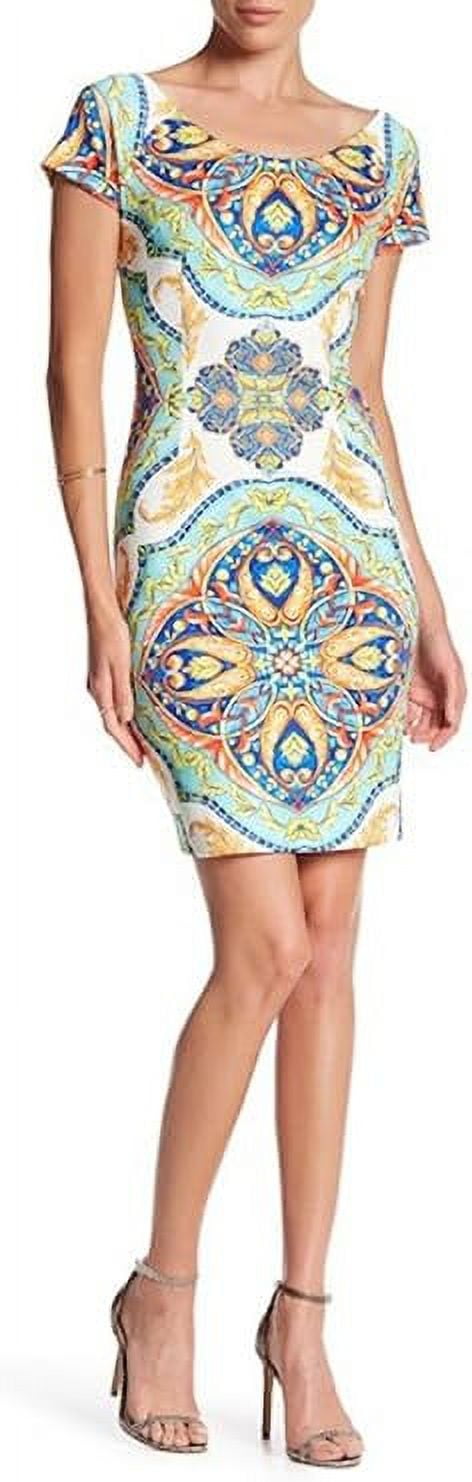 Alexia Admor Short Sleeve Tile Dress, 6 - Walmart.com