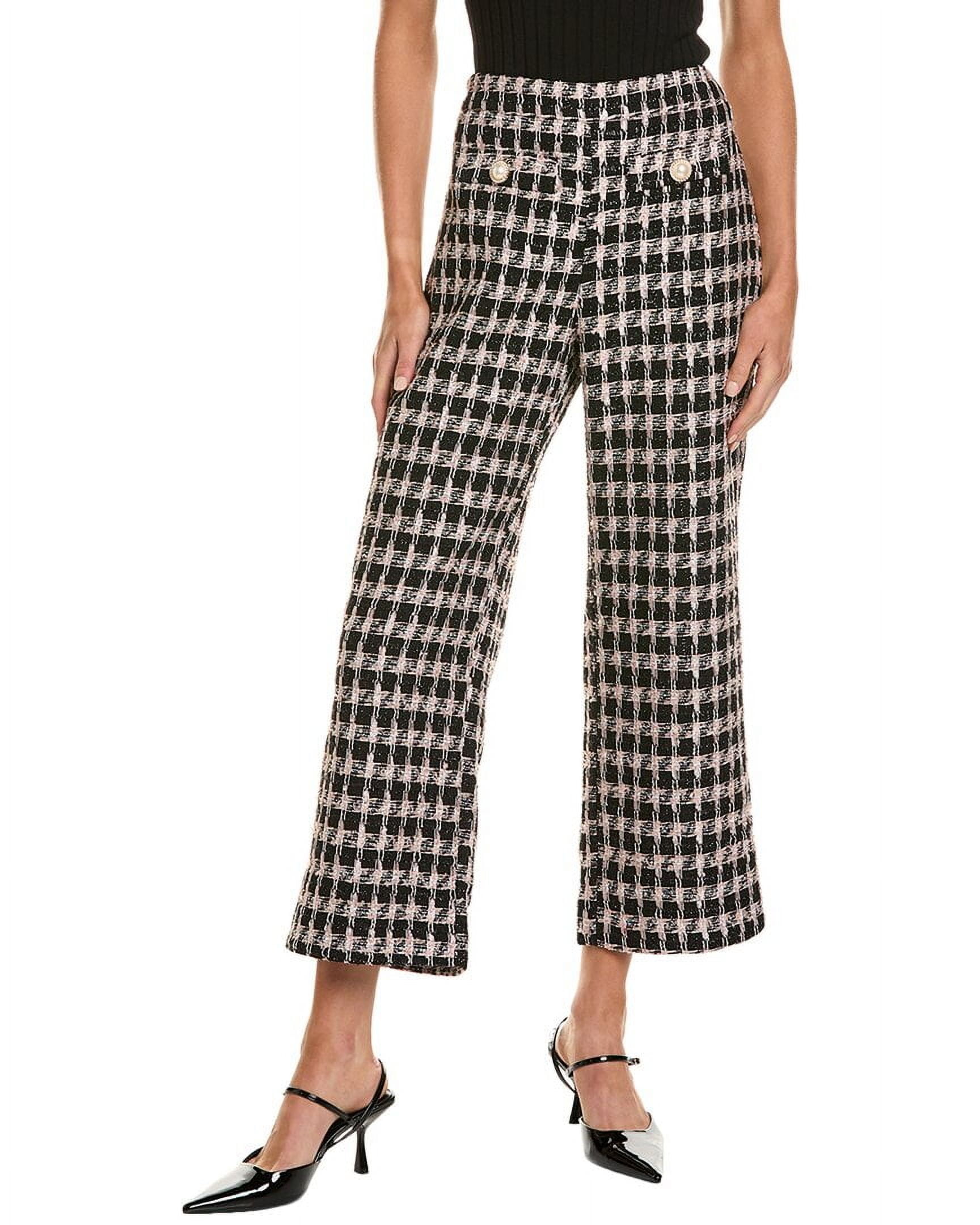 Alexia Admor womens Jayden Wide Leg Tweed Pant, 14, Black - Walmart.com