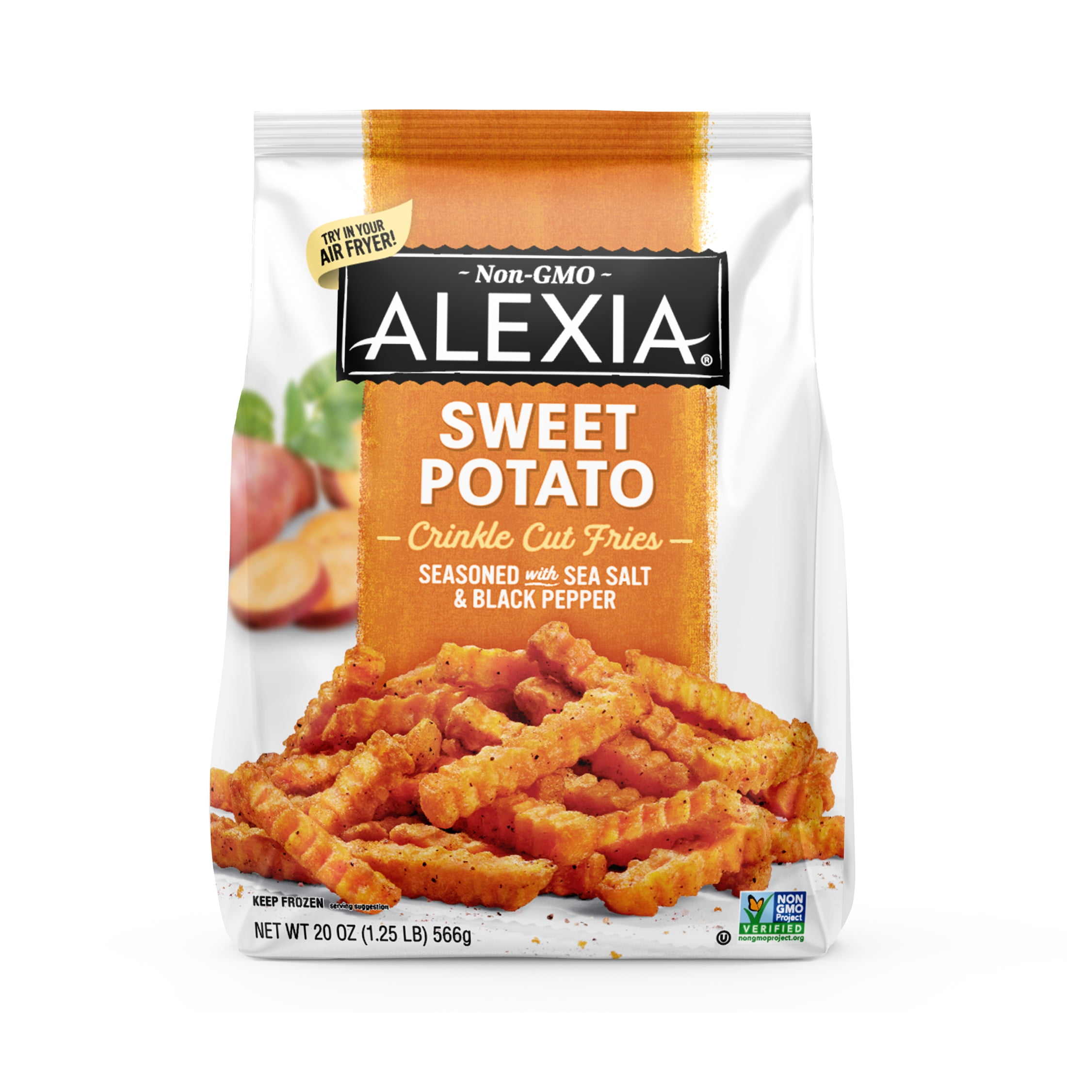 Alexia® Sweet Potato Crinkle Cut Fries Seasoned with Sea Salt & Black ...
