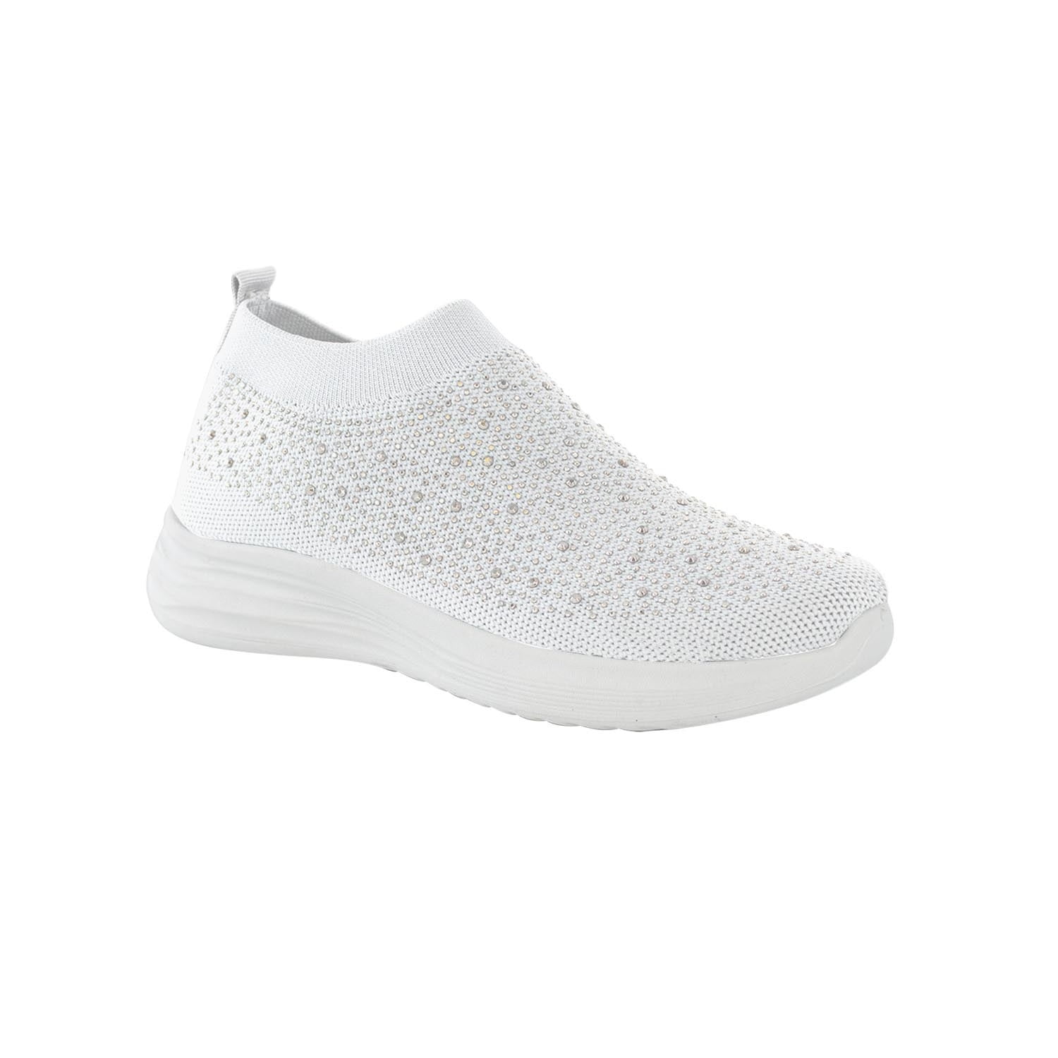 Alexis Bendel Women's Adult Comfort Embellished Knit Sneaker - Walmart.com