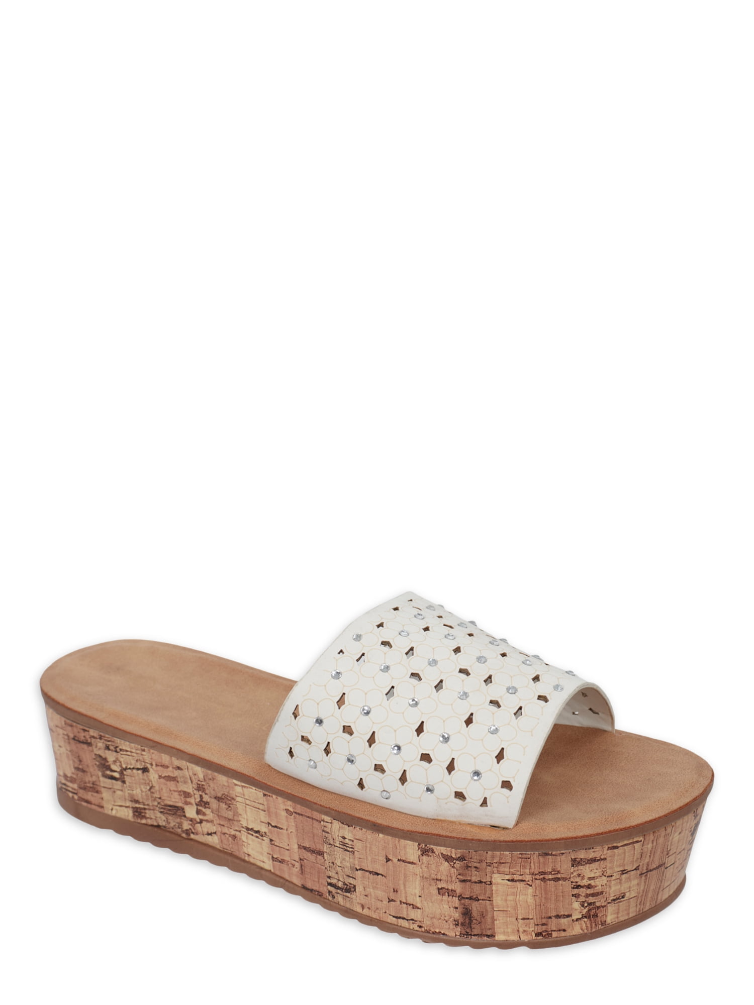 Alexis Bendel Women's Crochet Low Heel Platform Wedge Sandals, Sizes 6 ...