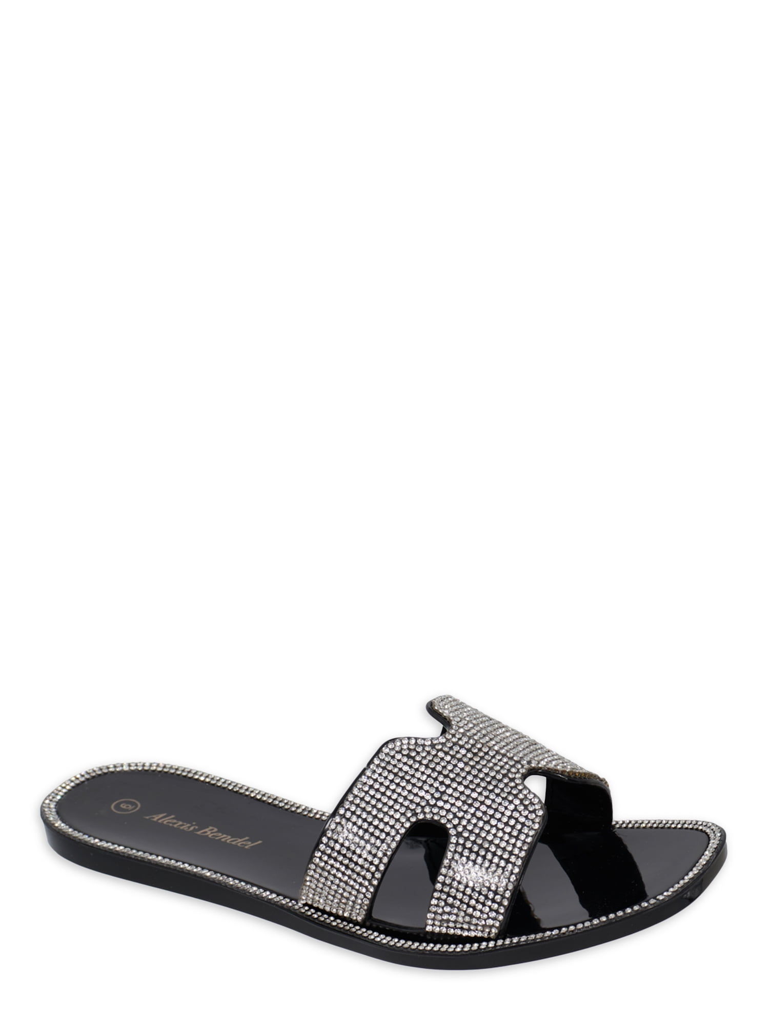 Alexis Bendel Women's Embellished H-Band Slide Sandals, Sizes 6-11 ...