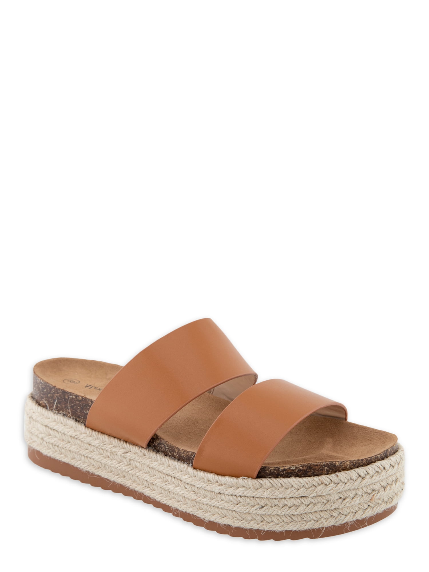 Alexis Bendel Women's Low Heel Espadrille Platform Footbed Sandals ...