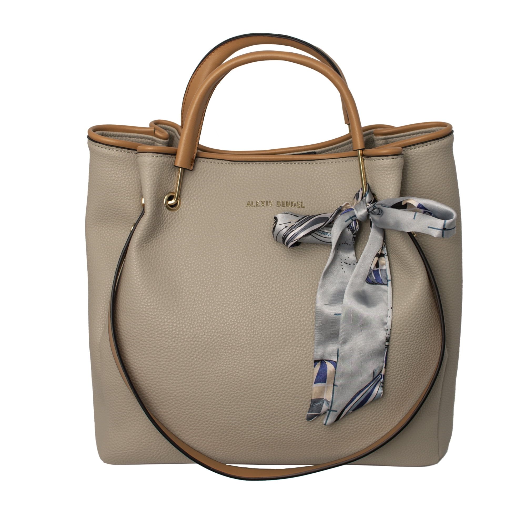 Alexis Bendel Vegan Leather Shopper Tote Handbag - Walmart.com