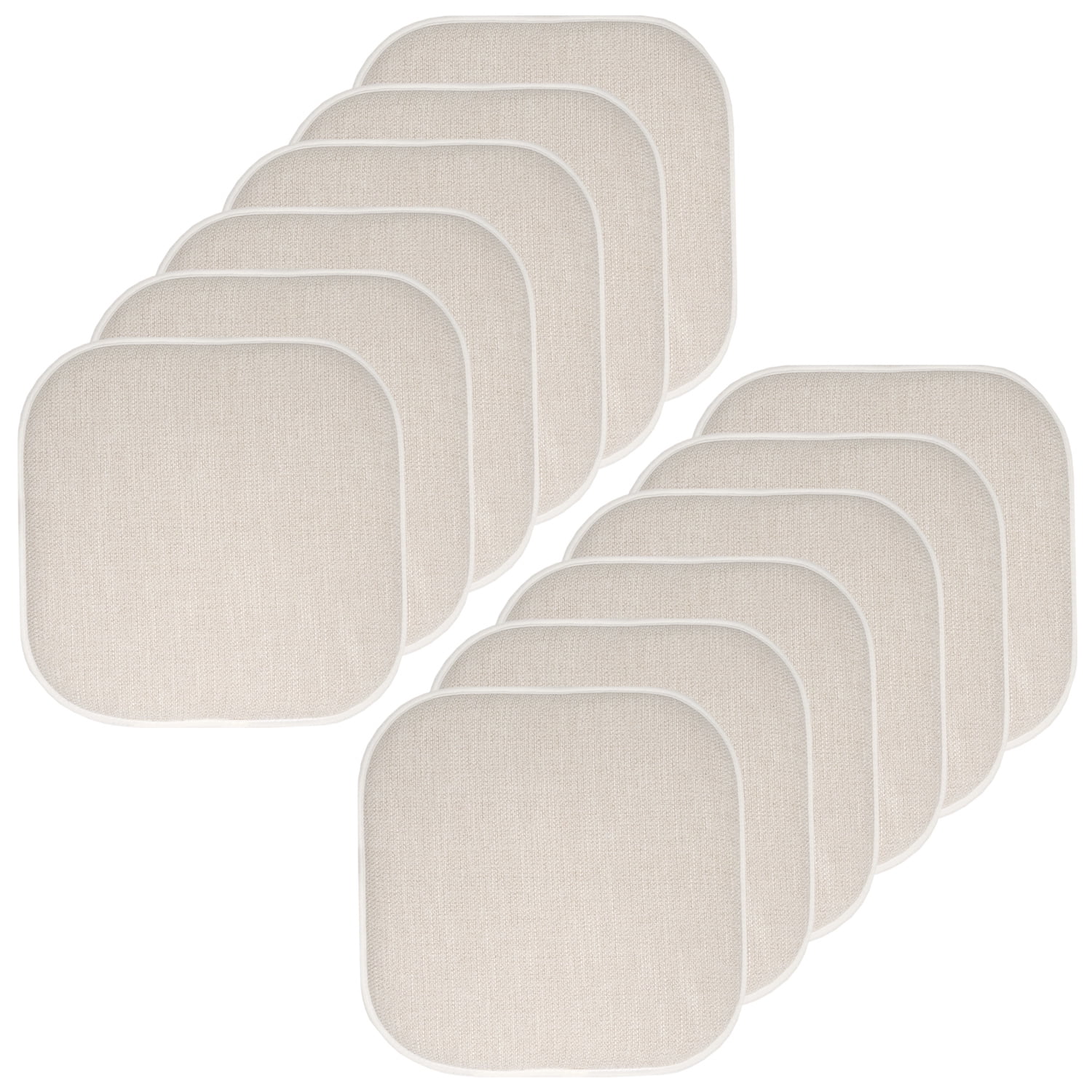 Alexis Memory Foam No Slip Back 16 x 16 Chair Pad Cushion 12 Pack ...