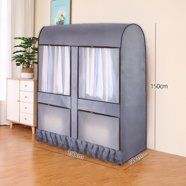 Sorbus Garment Rack Cover - 6 Ft Transparent Clothes Rail Cover ...