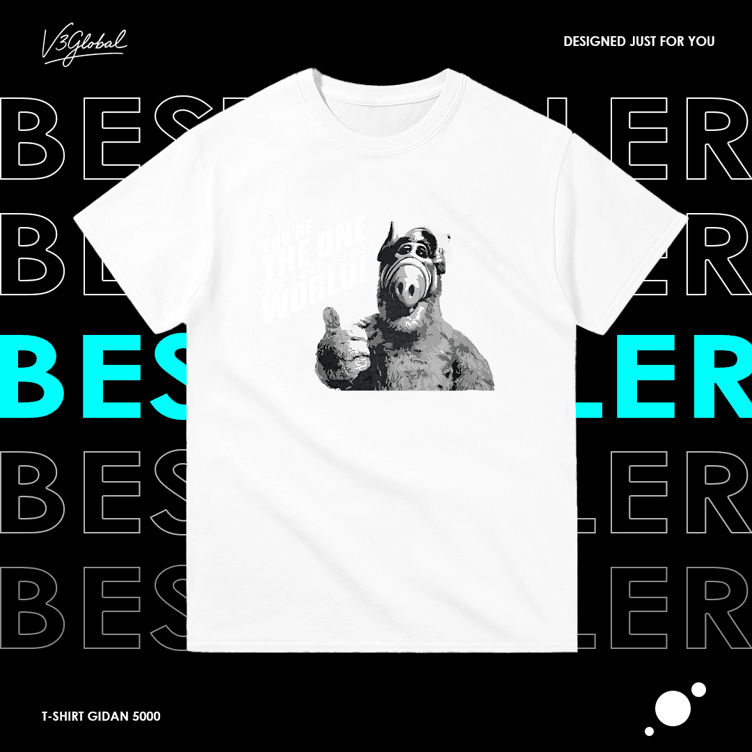 Alf Out Of This World Funny 80s Alien Sitcom TV Unisex Tee, for men ...