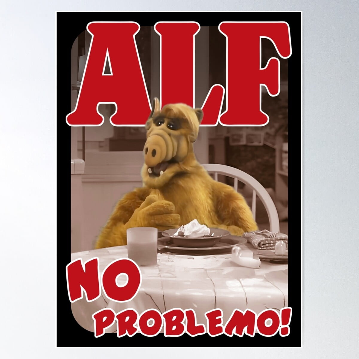 Alf Poster Wall Art, Modern Wall Decor For Living Room Bedroom, 8x12 ...