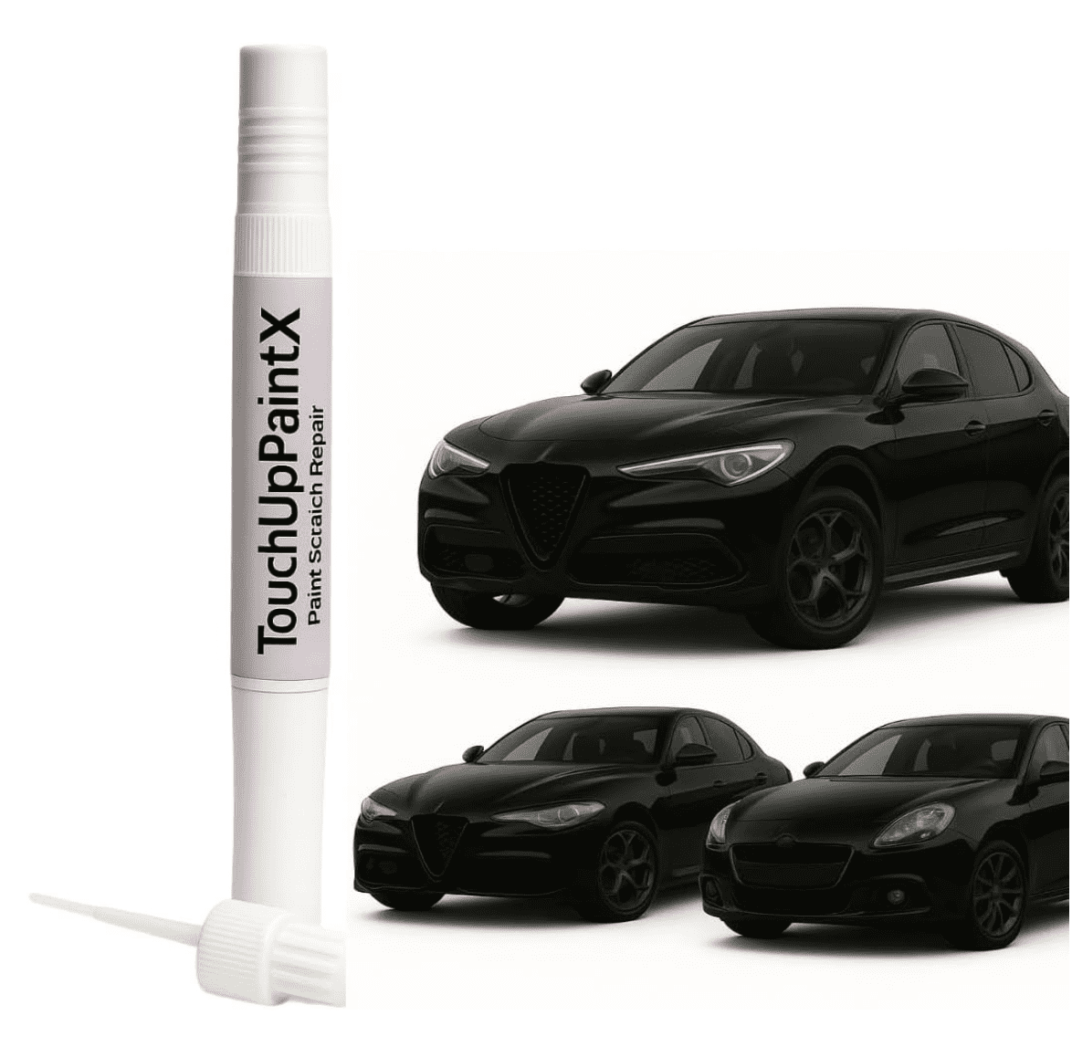 Alfa Black (NERO) for Alfa Romeo – Exact Match Scratch Fix Paint Pen ...