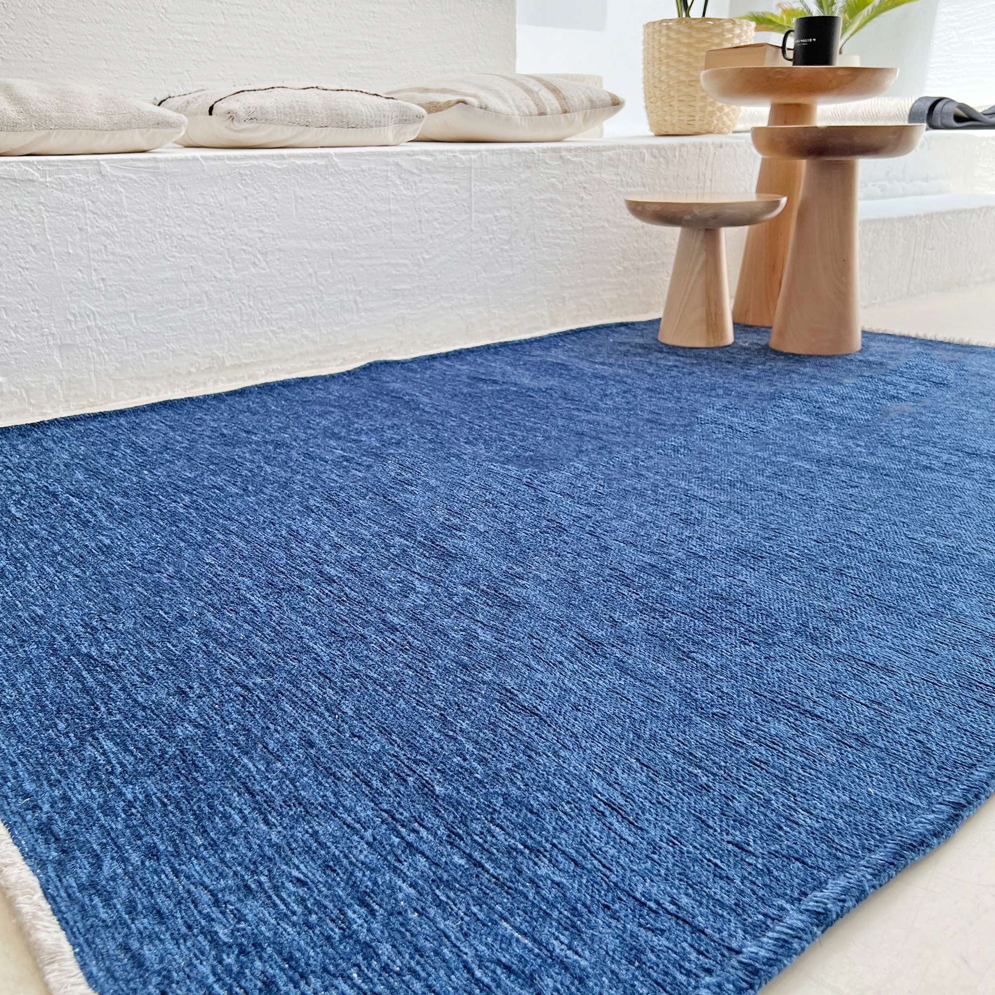 Alfa Rich 3x5 Navy Blue Area Rugs for Living Room Bedroom Cotton ...