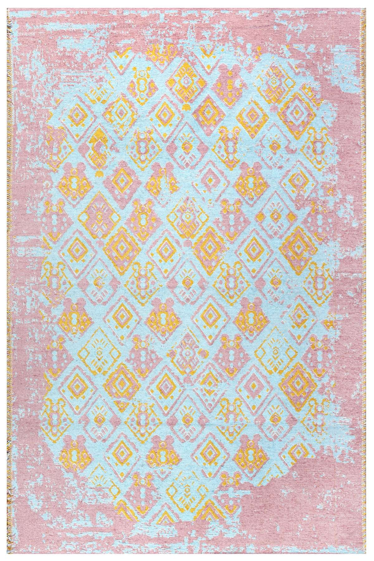 Alfa Rich 5x8 Pink Orange Teal Reversible Area Rugs for Bedroom Decor ...